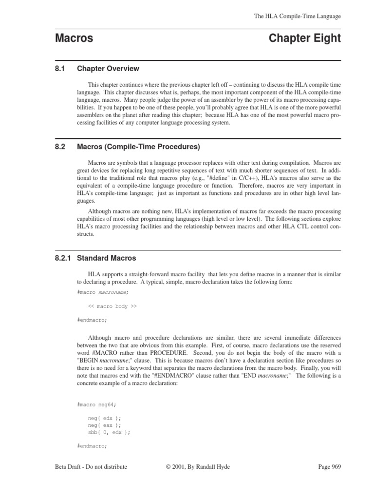 Macros | PDF | Subroutine | Parameter (Computer Programming)