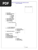 Faculty Profile Template Sample | PDF | Career & Growth | Business