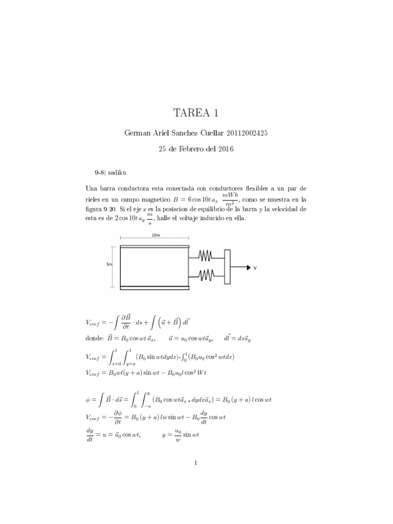 Ejercicios Resueltos de Electromagnetismo | PDF | Cálculo multivariable ...