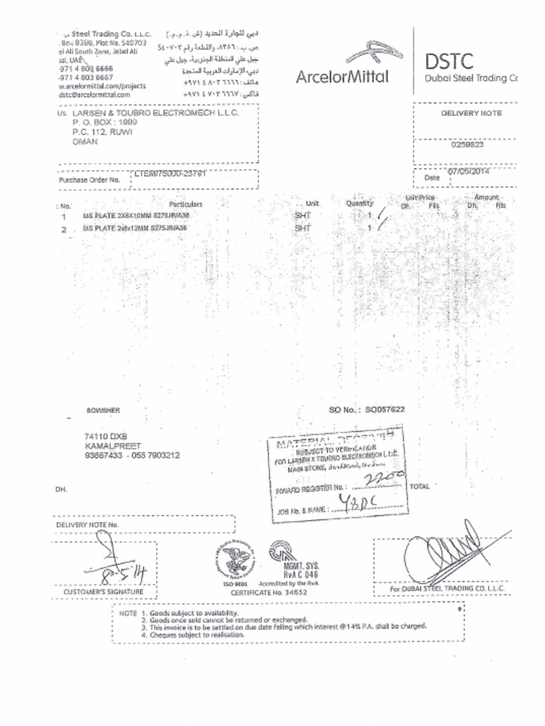 Plate MTC - For 12MM 10MM (S275 JR+N) PDF | PDF