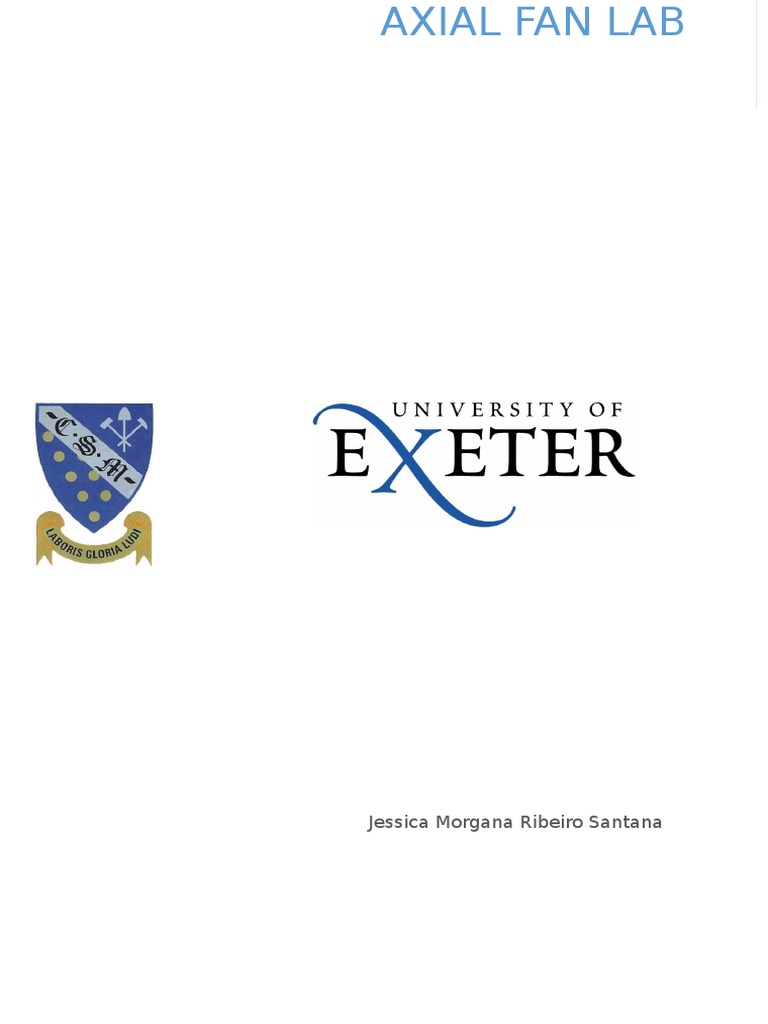 Axial Fan Assignment | PDF | Mechanical Fan | Turbine