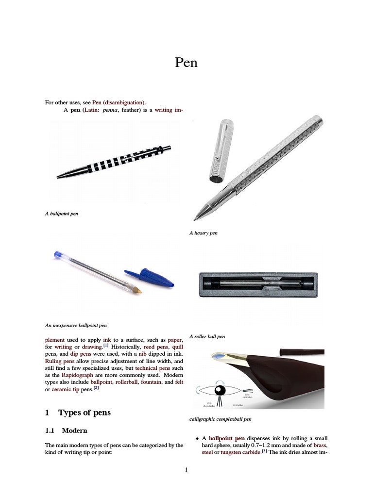 The Pen | PDF | Pen | Tools