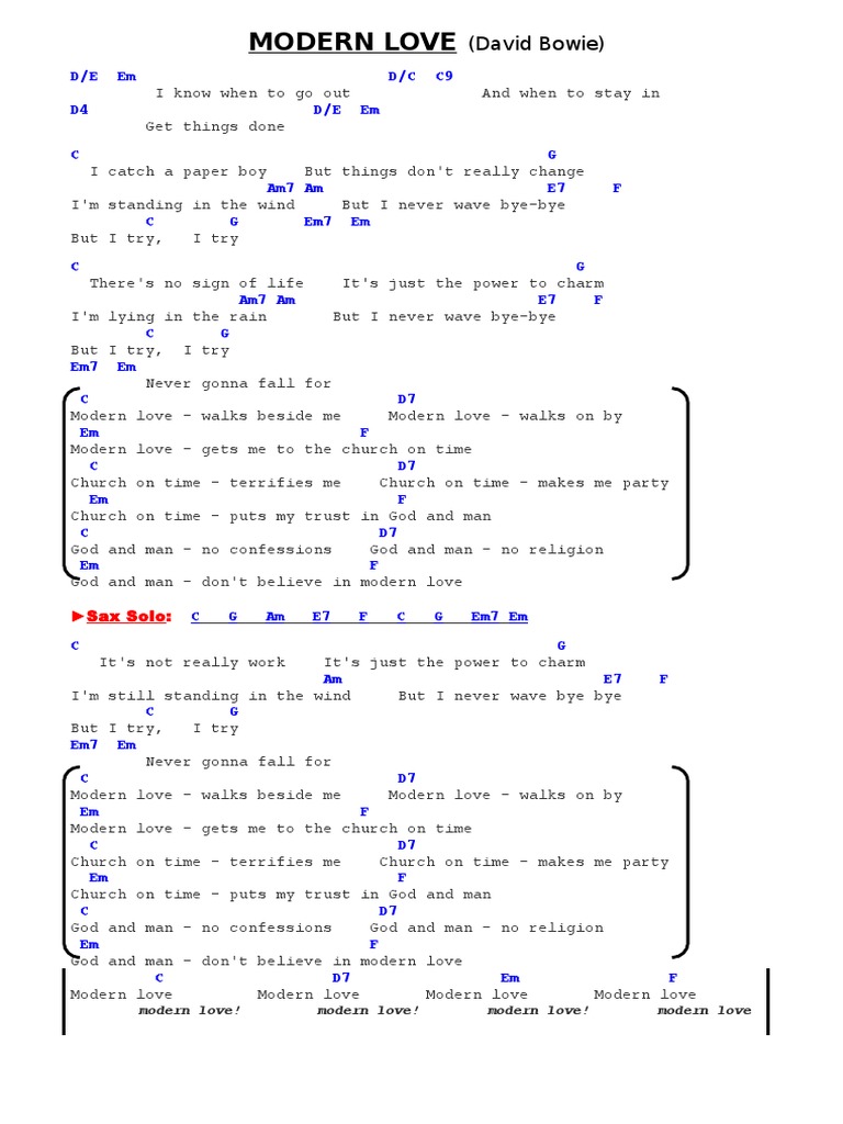 David Bowie - Modern Love | PDF