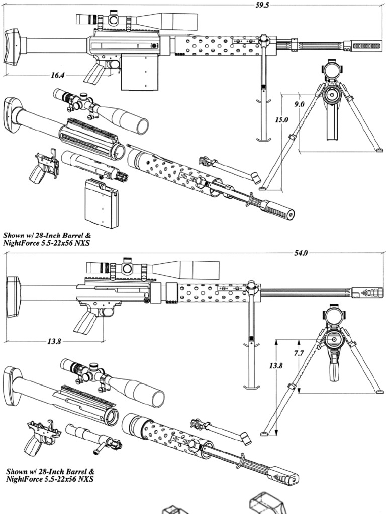HDS50-Calibel Rifle BlueprintsIncomplete | PDF
