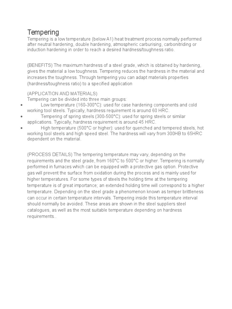 Austempering and Martempering | PDF | Heat Treating | Steel