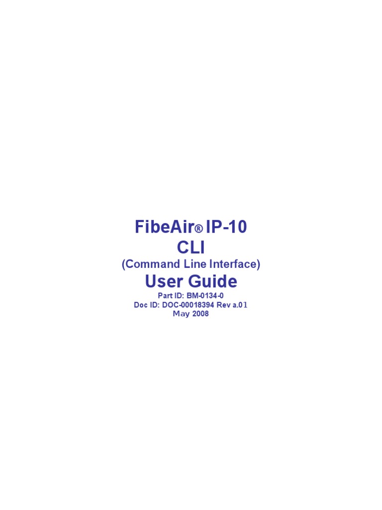 Radio Ceragon Cli Pdf Command Line Interface Ip Address