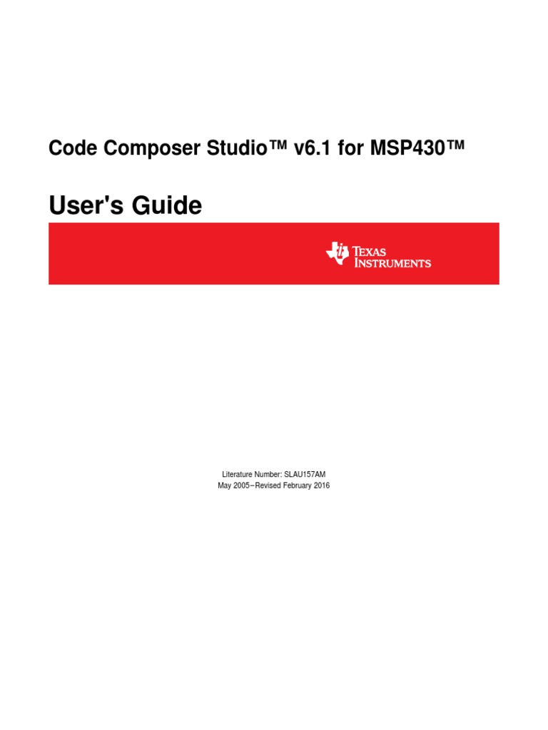 MSP430 User S Guide PDF Source Code Software