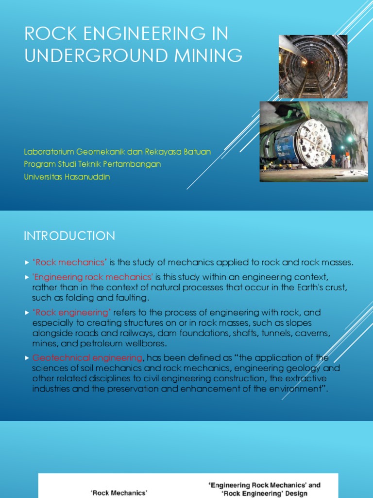 Geotek-Rock Engineering For Underground | PDF | Strength Of Materials ...