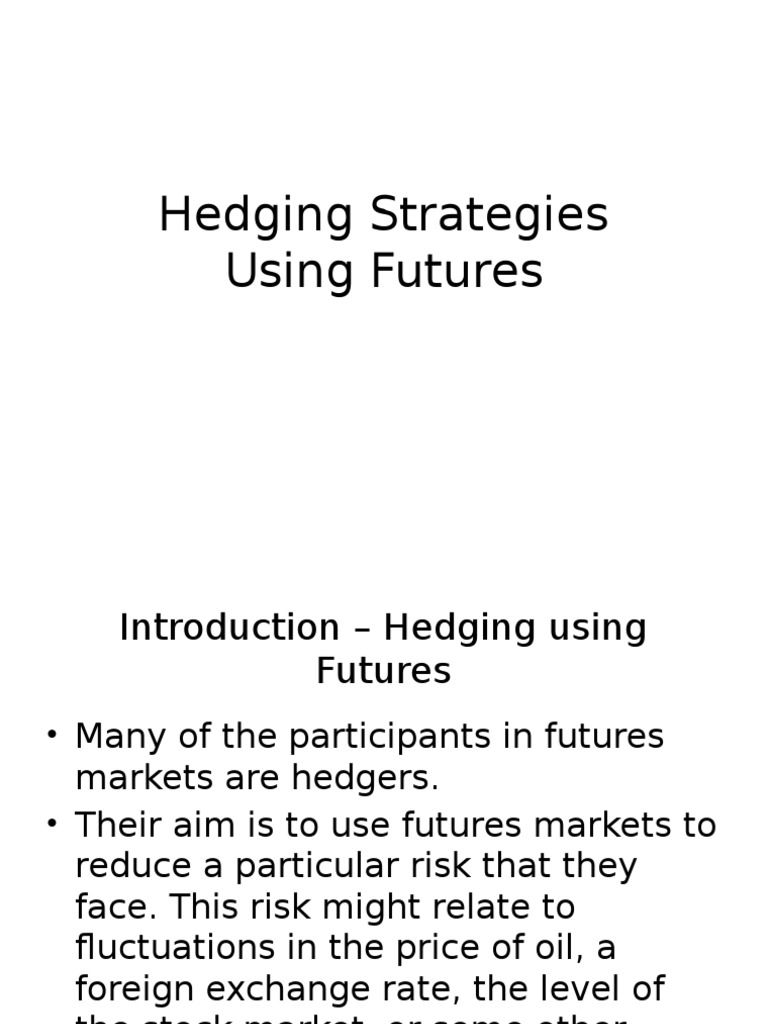 Hedging Strategies Using Futures | PDF | Hedge (Finance) | Futures Contract