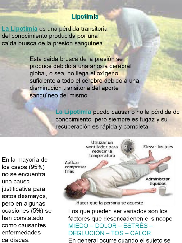 2. Lipotimia. Síncope. | Hipertensión | Hipoglucemia