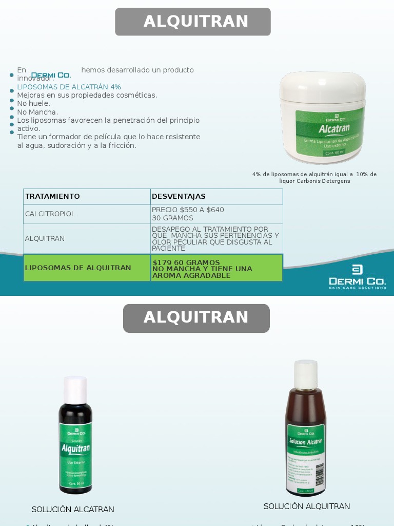 Crema Liposomas de Alquitrán 4% | PDF | Psoriasis | Medicina