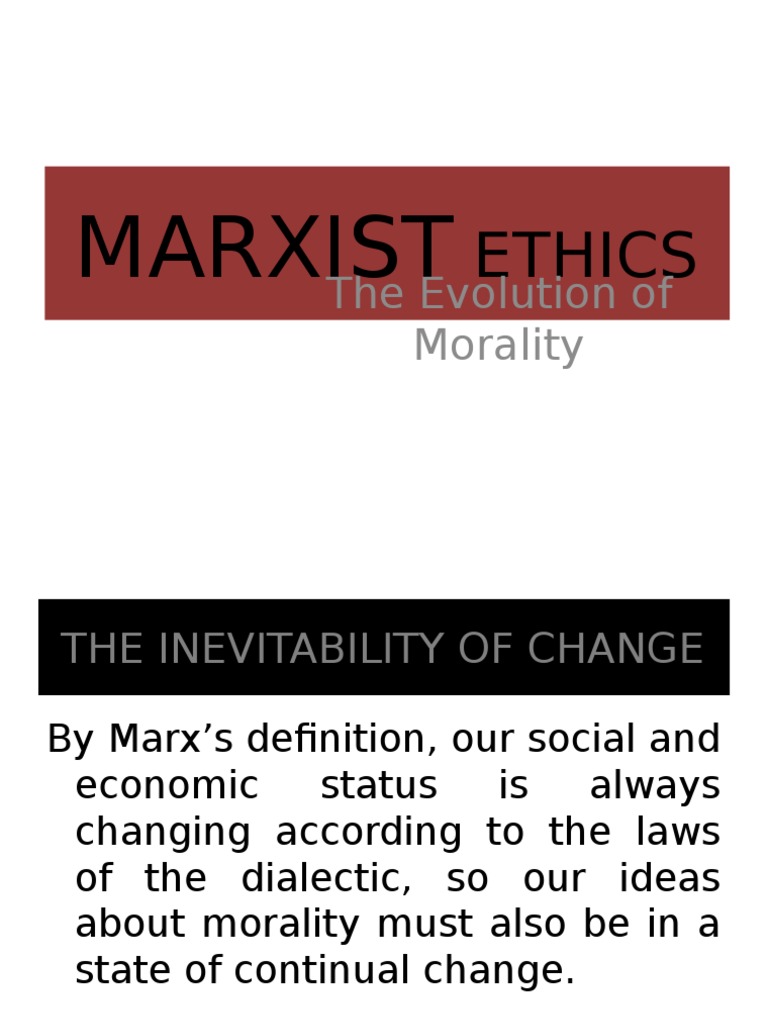 Marxist: The Evolution of Morality | PDF | Politics | Social Science