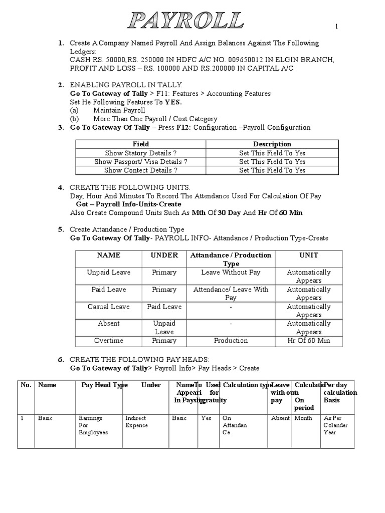 PAYROLL | PDF | Payroll | Overtime