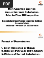 Webinar on Service Entrance Standards | PDF
