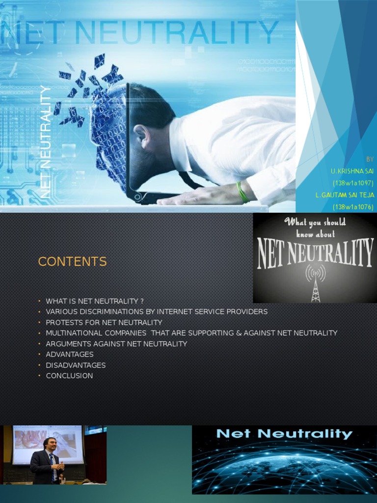 Presentation On Net Neutrality | PDF | Net Neutrality | Multimedia