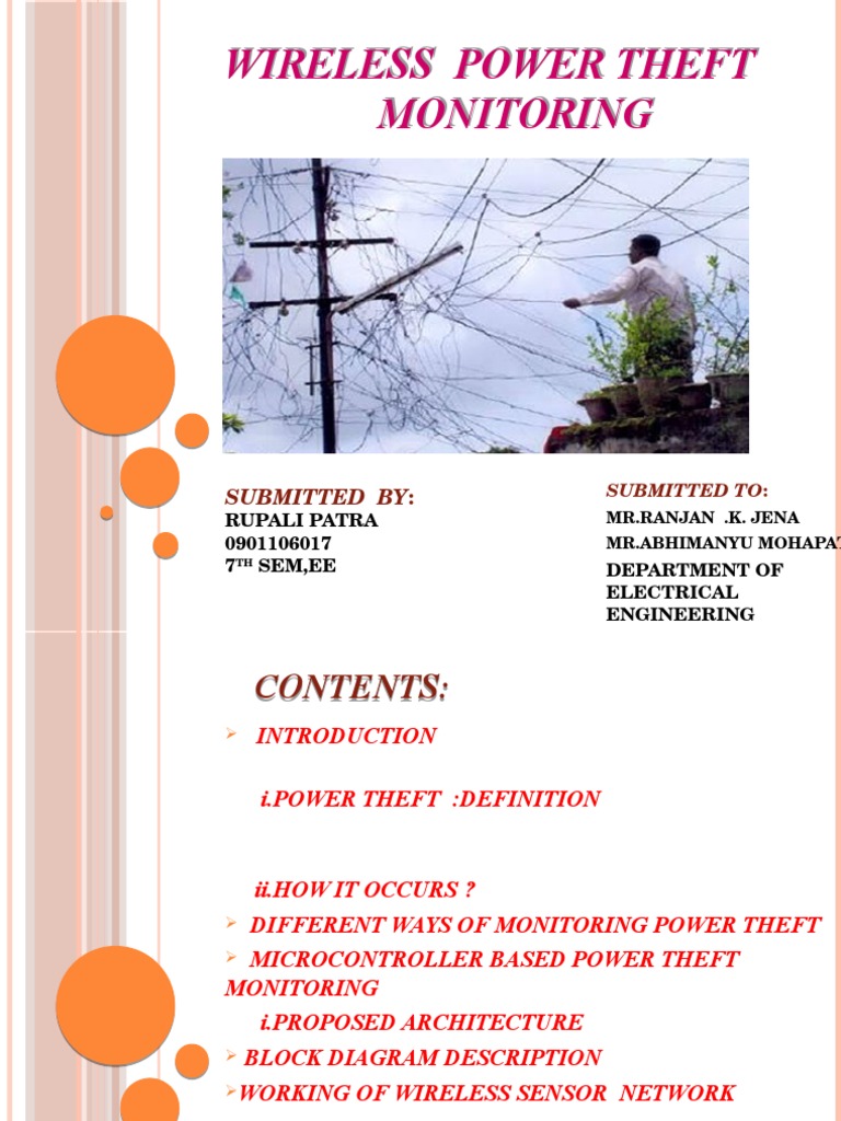 Wireless Power Theft Monitoring System | Download Free PDF ...