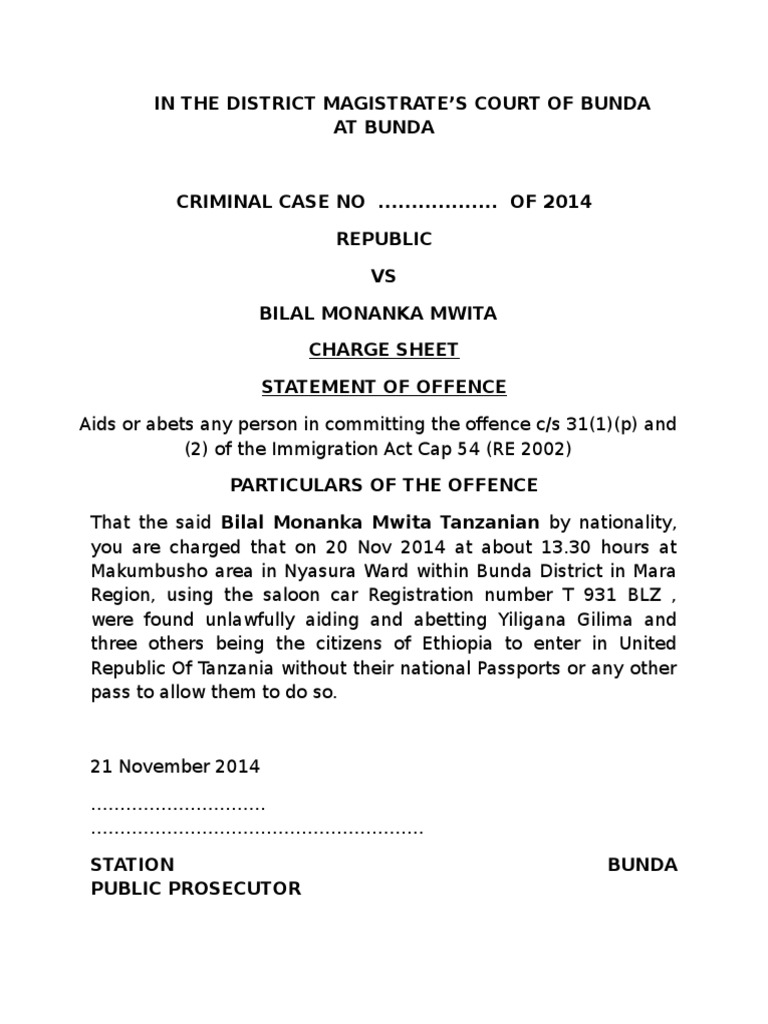 Charge Sheet | PDF | Social Science