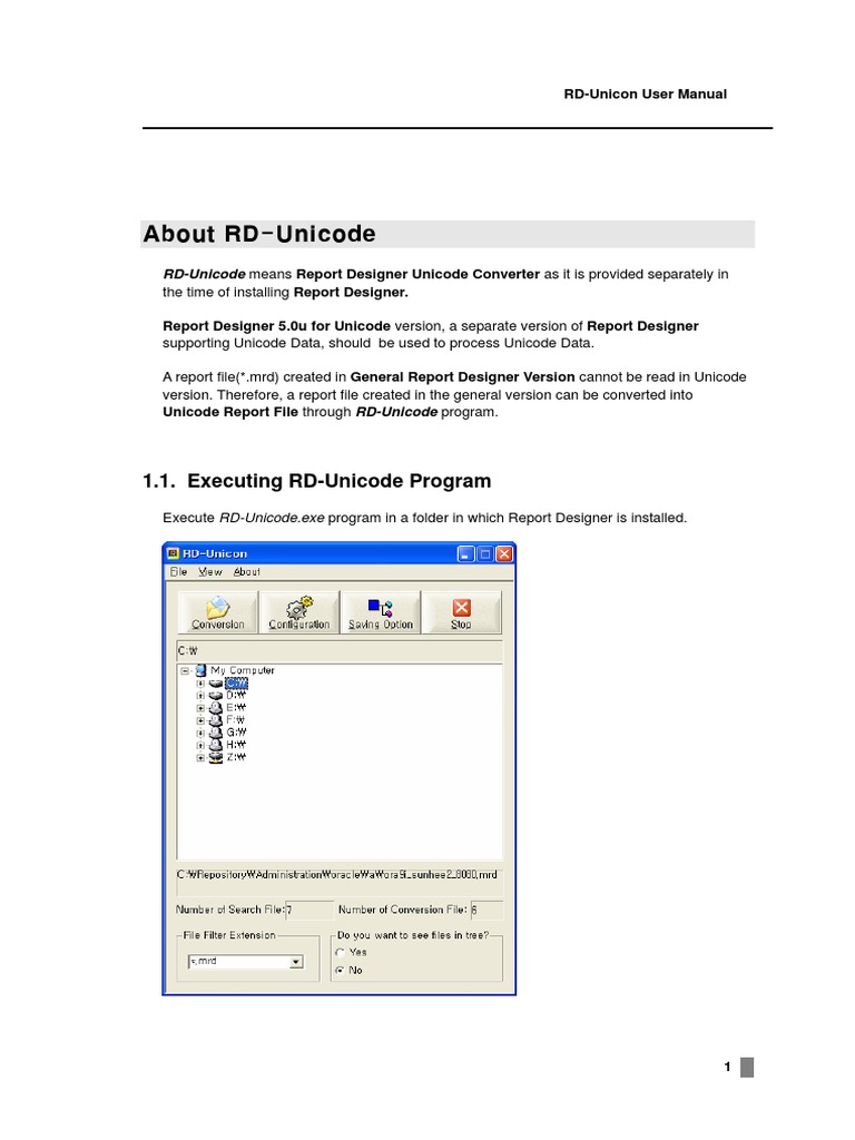 Converting Report Files to Support Unicode: A Guide to Using the RD ...