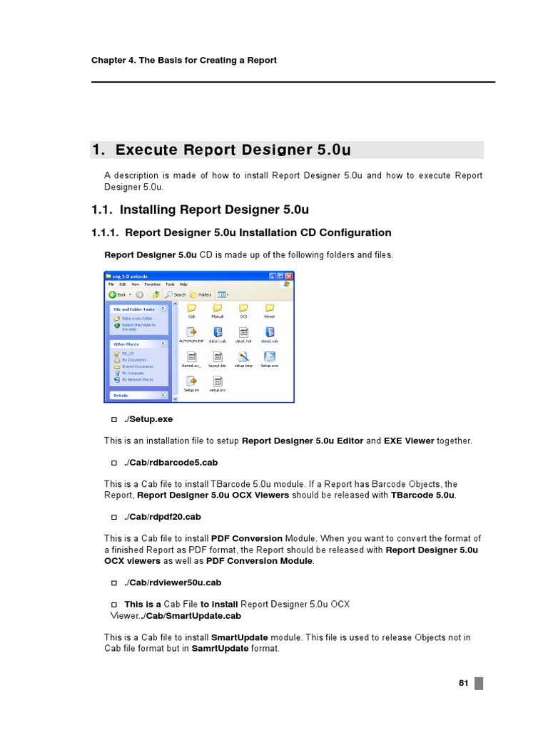Report Designer Manual - 13.chapter 4 | PDF | Cursor (User Interface ...