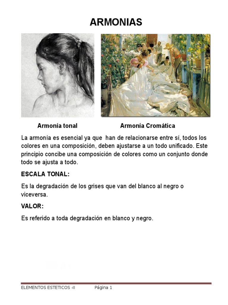 Armonias Del Color - Elementos Esteticos | PDF