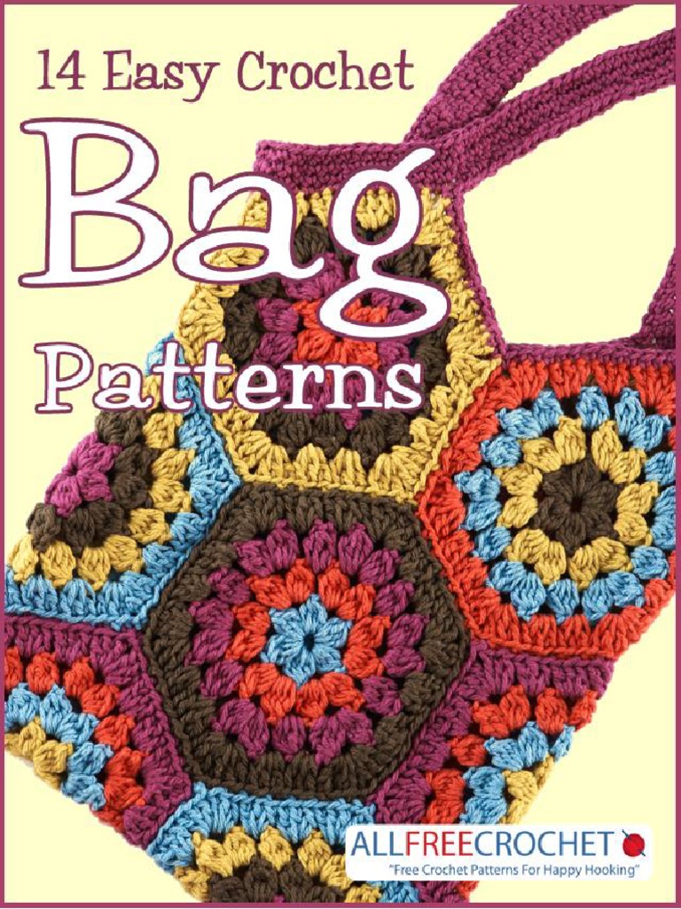14 Easy Crochet Bag Patterns PDF | PDF | Crochet | Gauge (Knitting)
