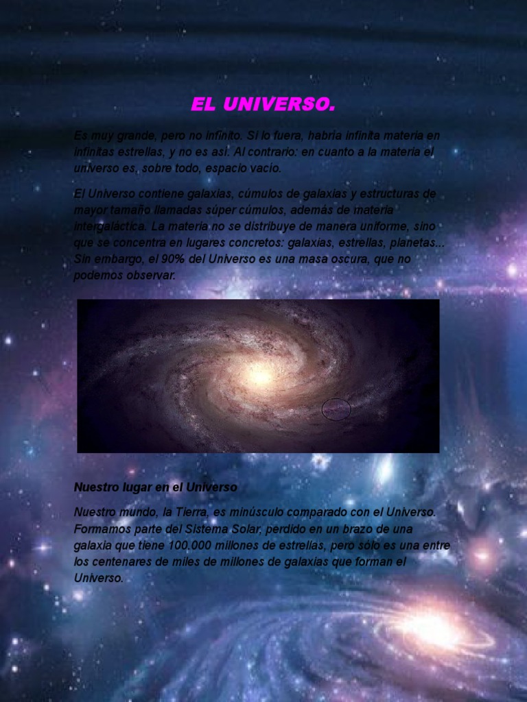 Explorando el Universo y el Sistema Solar | PDF | Nebulosa | Universo