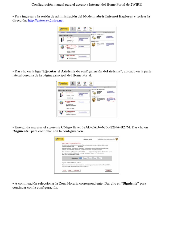 Manual Modem 2wire PDF | PDF | Finanzas y dinero | Informática