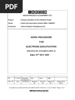 Electrode Baking Procedure | PDF | Welding | Construction
