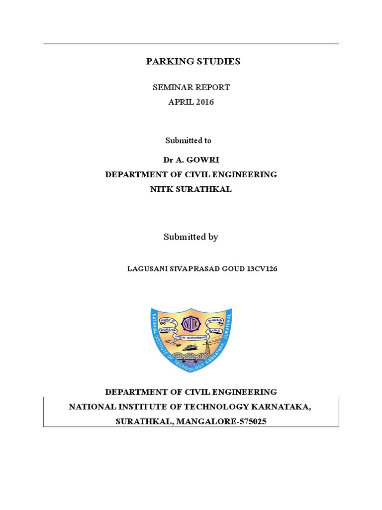 Parking Studies | Download Free PDF | Parking | Traffic Congestion