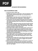 An Inspector Calls Act 1 Annotations | PDF