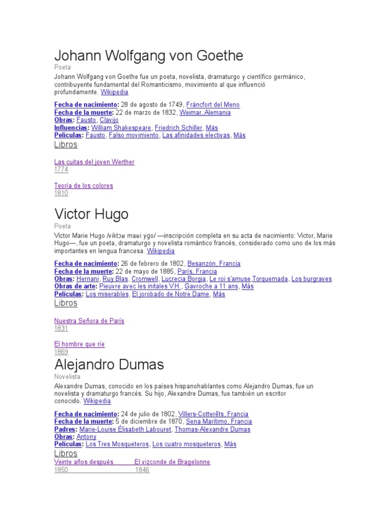 Johann Wolfgang Von Goethe | PDF | William Faulkner | Gustave Flaubert