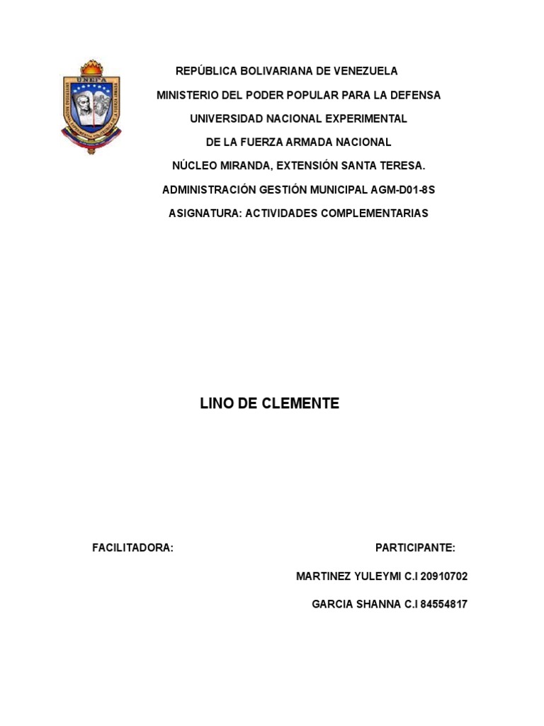 Lino de Clemente | PDF | Oficial general | Militar