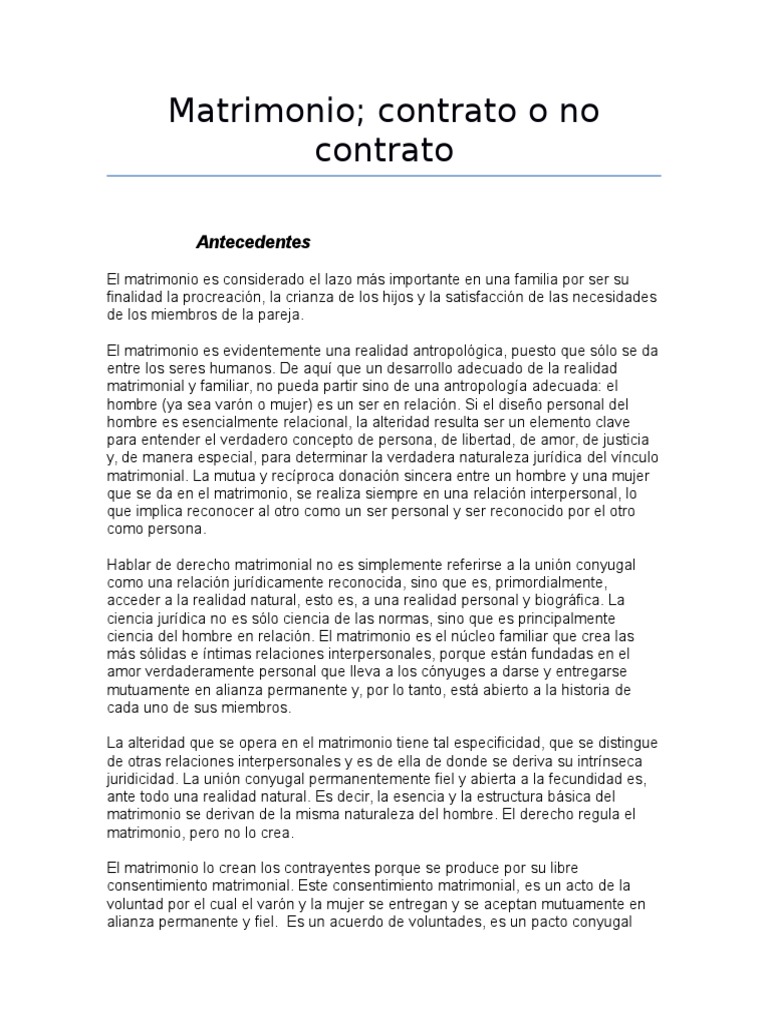 Ejemplo De Contrato Matrimonial Diferencia Entre Pareja De Hecho Y