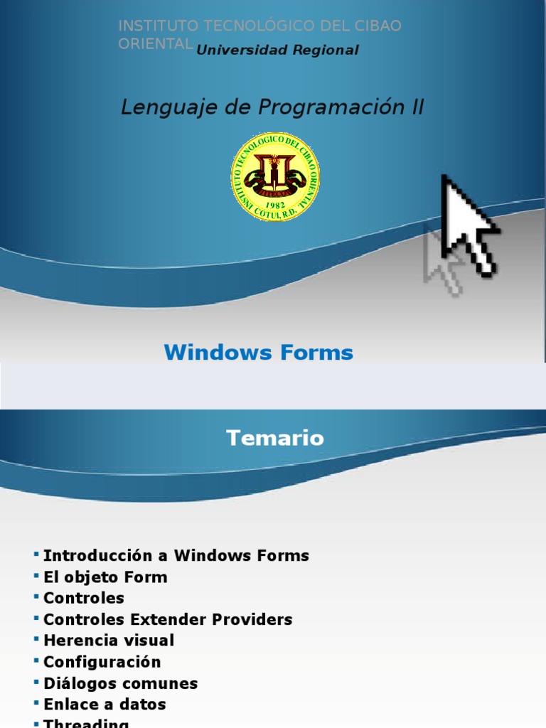 C# Windows Forms | PDF | Herencia (Programación Orientada a Objetos ...