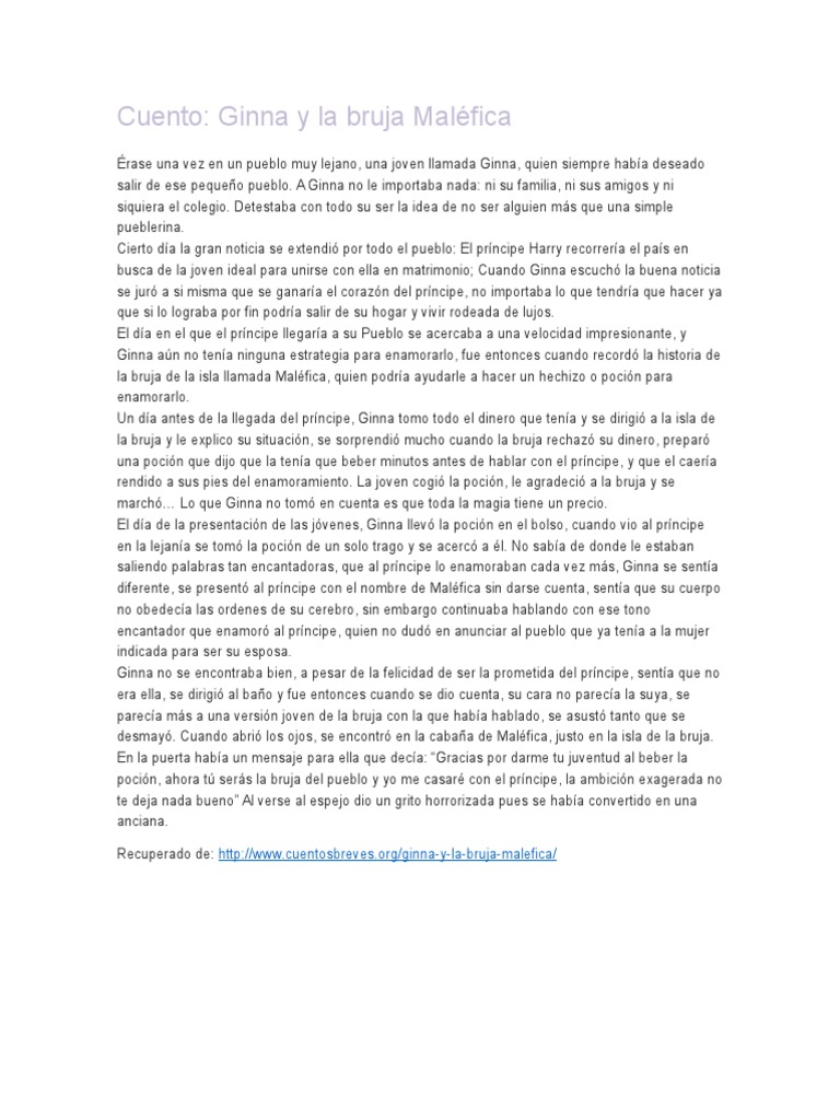 Cuento de La Bruja | PDF | Ocio