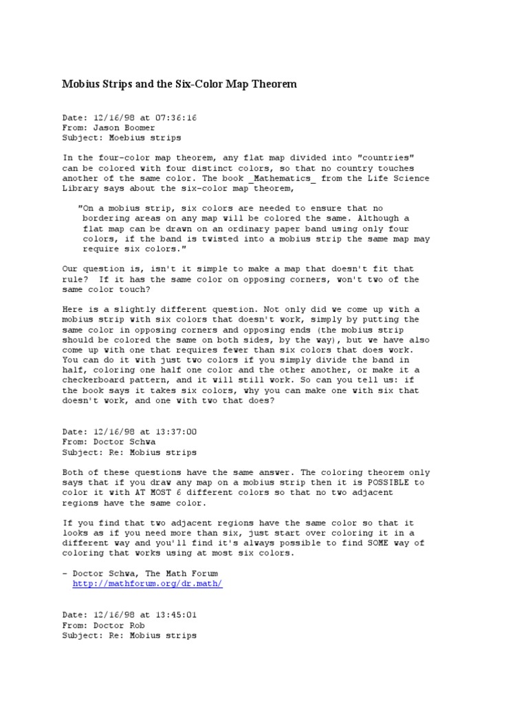 Mobius Strips | PDF | Vertex (Graph Theory) | Discrete Mathematics