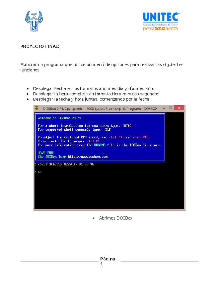 Programa Ensamblador Hora y Fecha | PDF | Memoria del ordenador ...