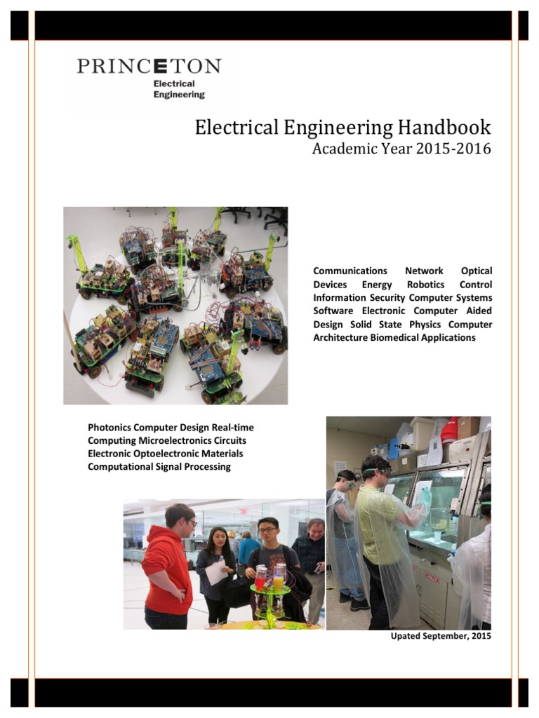 Electrical Engineering Handbook: Academic Year 2015-2016 | PDF ...