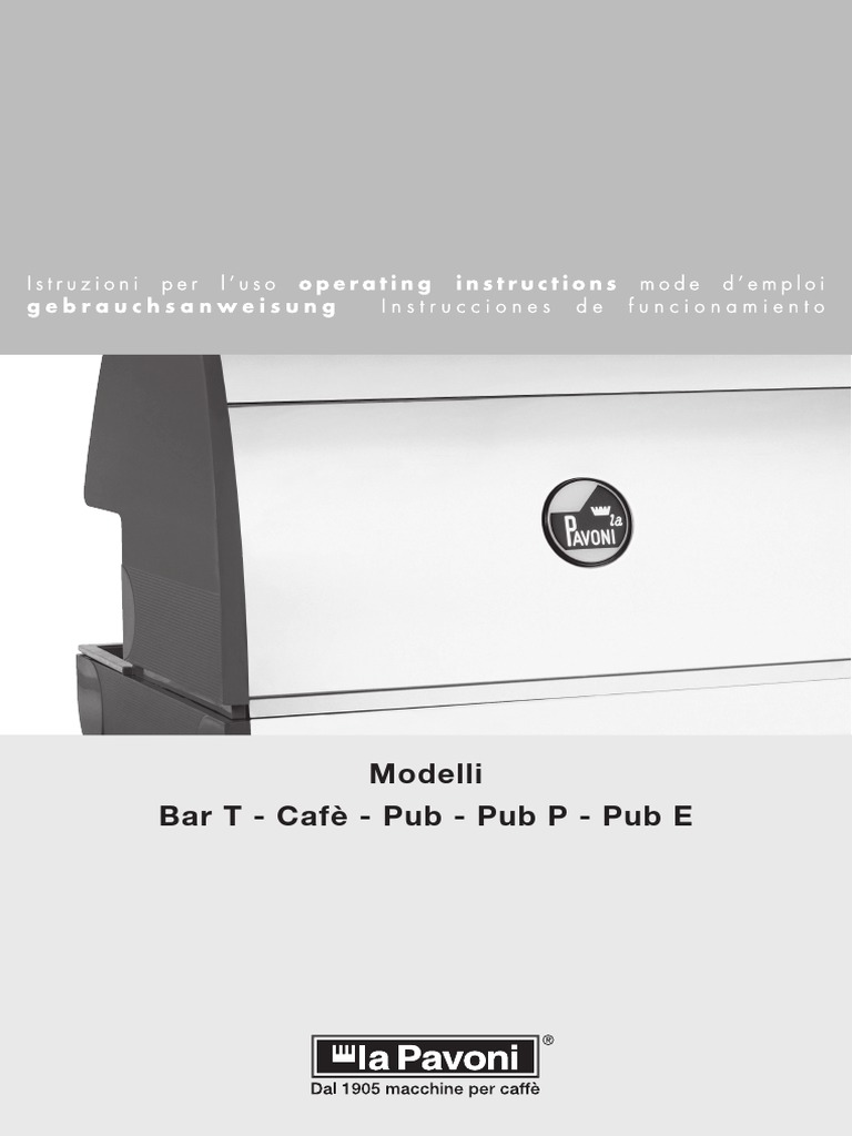 La Pavoni Pub 2m | PDF