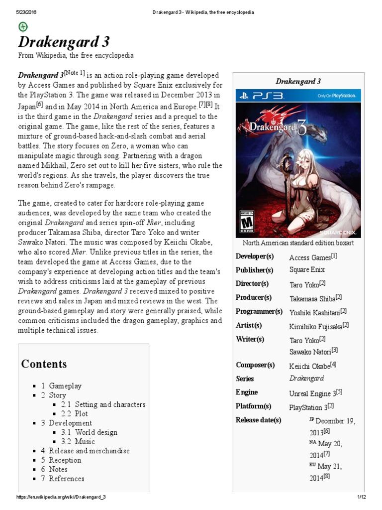 Drakengard 3 | PDF | Leisure