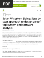 Solar PV and Battery Sizing Calculation Tool For Residential Use | PDF ...