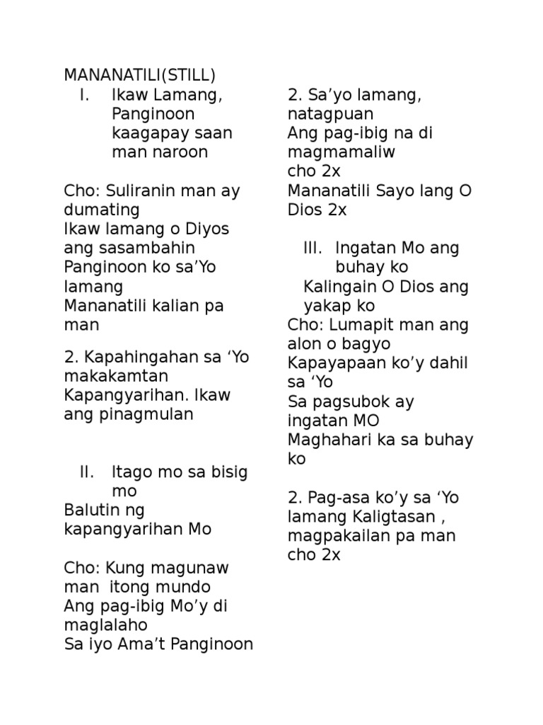 MANANATILI | PDF