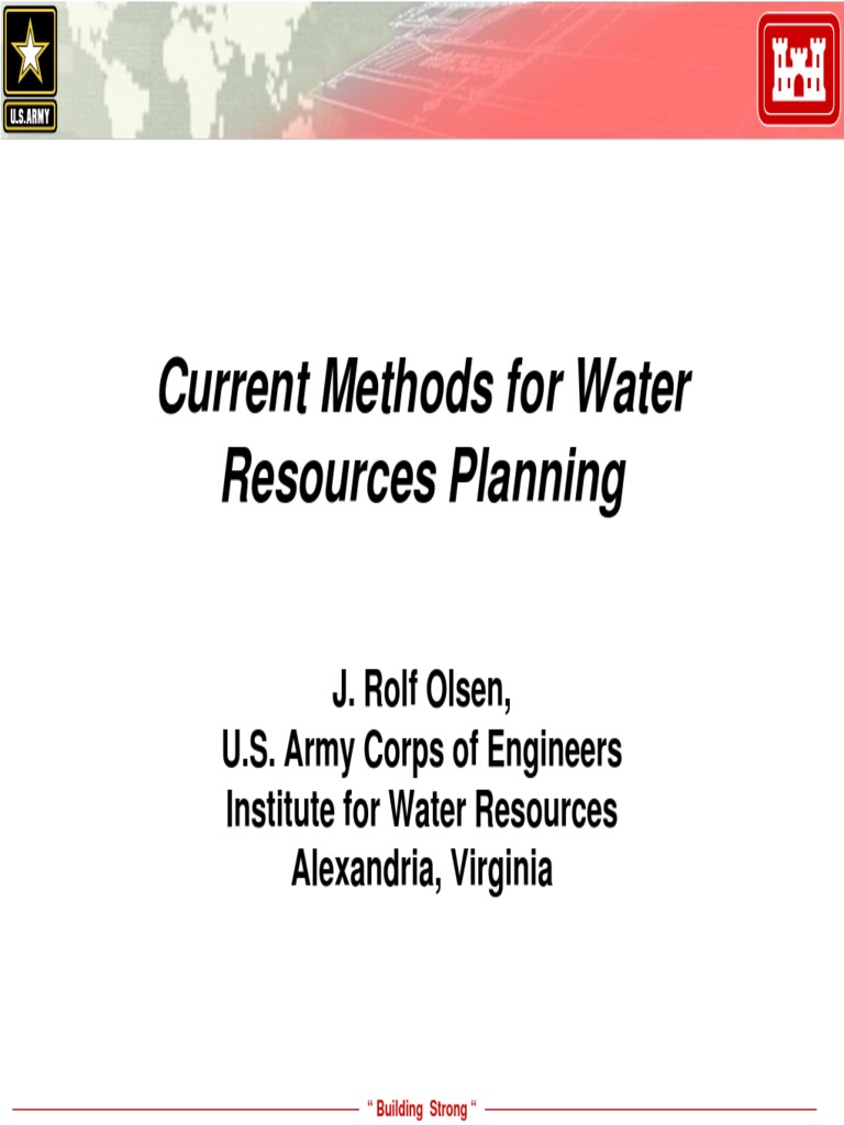 U.S. Water Resources Planning Guidelines | PDF | National Environmental ...