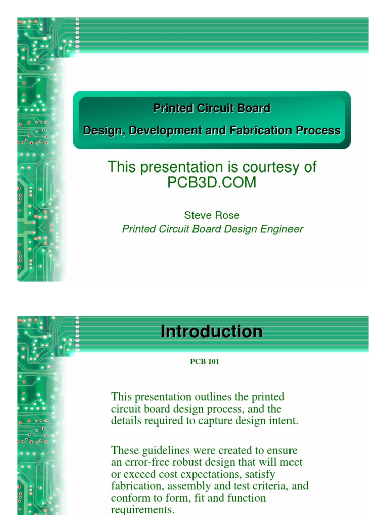 PCB Design and Fabrication Process | PDF | Printed Circuit Board ...