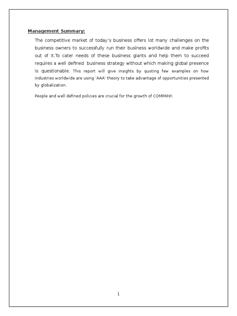 Global Business Strategies: AAA Framework | PDF | Mc Donald's ...