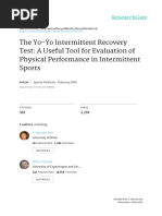 Yo-Yo Test Level 1 Reference Table | PDF | Sports Science | Physical ...