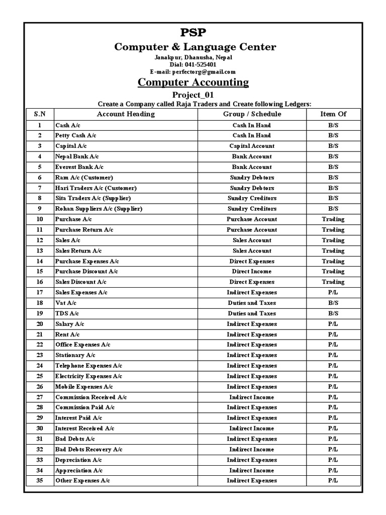 Computer Accounting Projects Overview | PDF | Expense | Banks