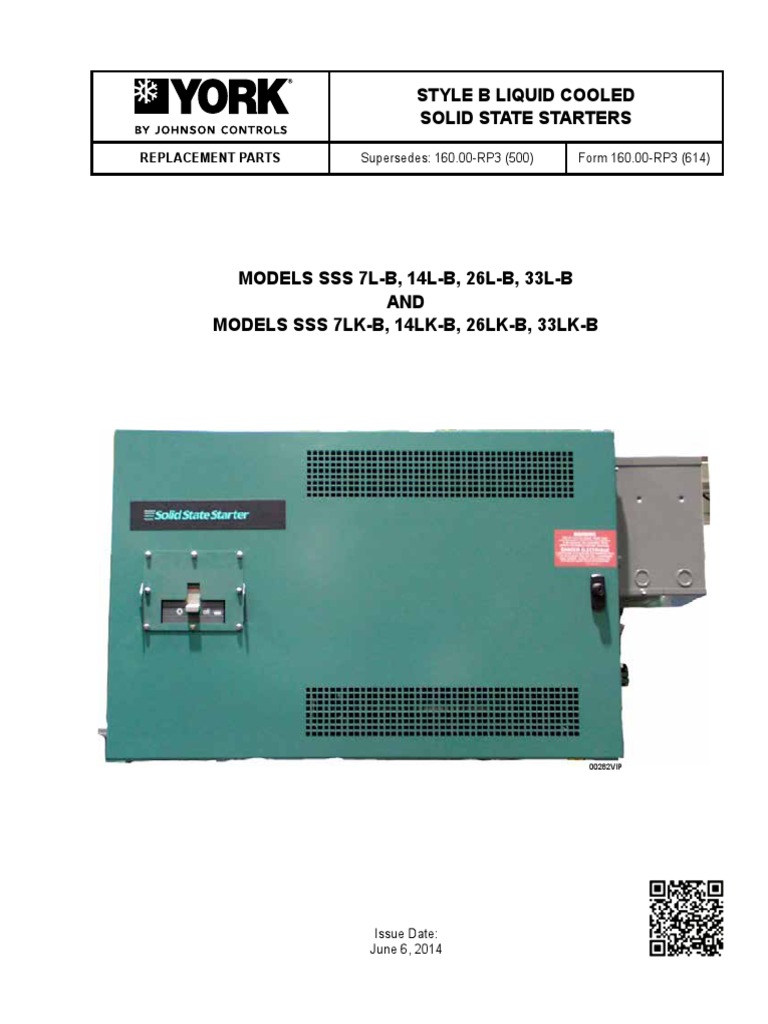 Style B Liquid Cooled Solid State Starters: Replacement Parts | PDF ...