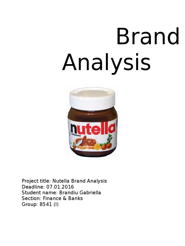 Nutella Project | Brand | Foods