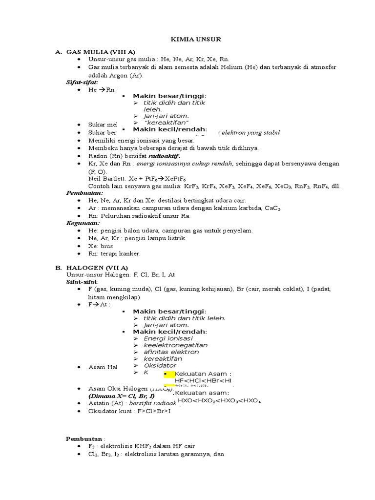 GAS MULIA DAN HALOGEN | PDF